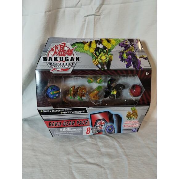 Spin Master | Toys | Bakugan Armored Alliance Bakugear Pack Pharol Gillator Pegatrix Goreene New ...